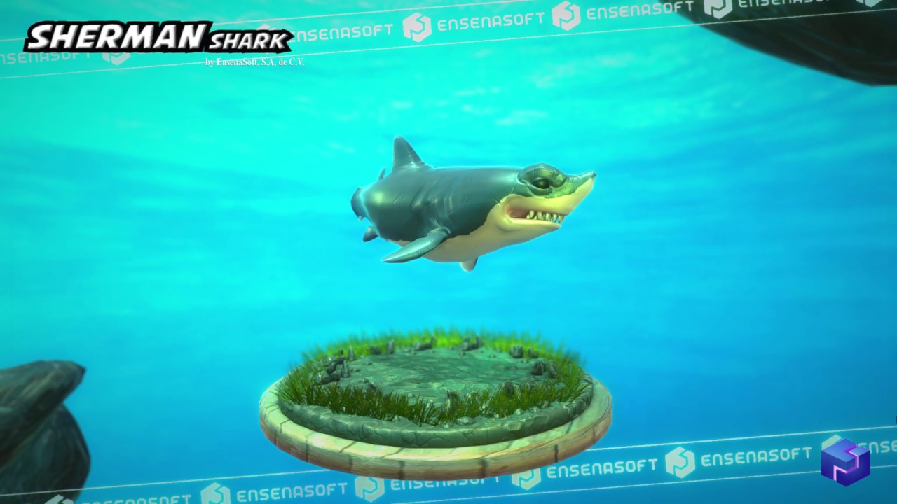 Sherman Shark - Animated Character Asset - YouTube