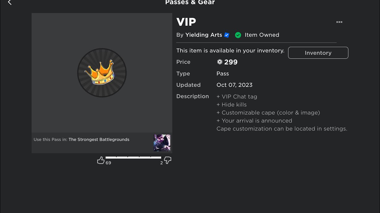 Just got vip gamepass!!! - YouTube