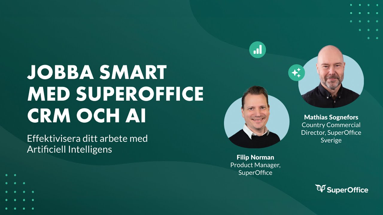 Jobba smart med SuperOffice CRM och AI - YouTube