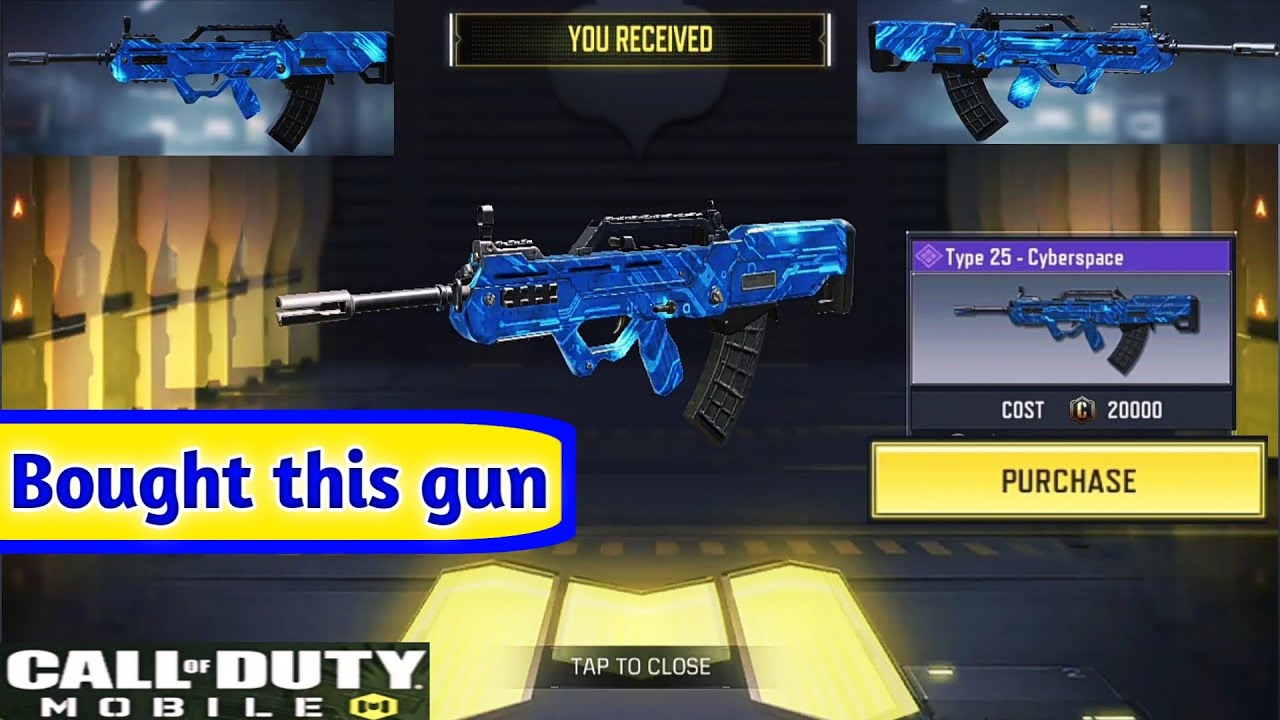 Cod Mobile New Gun Type25|Cod Mobile Gameplay|CODM New Gun Skin| - YouTube
