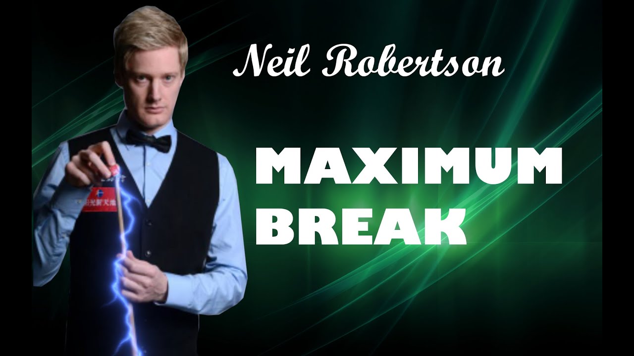 Neil Robertson a maximum break - Snooker - YouTube