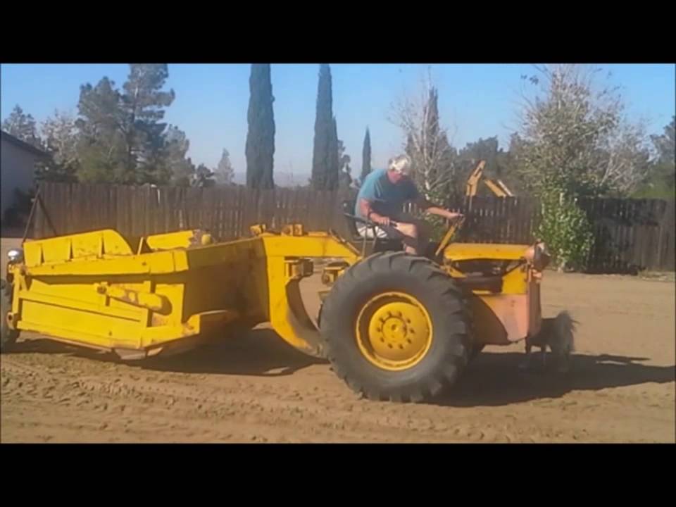 LeTourneau Airborne Model D4 Scraper - YouTube
