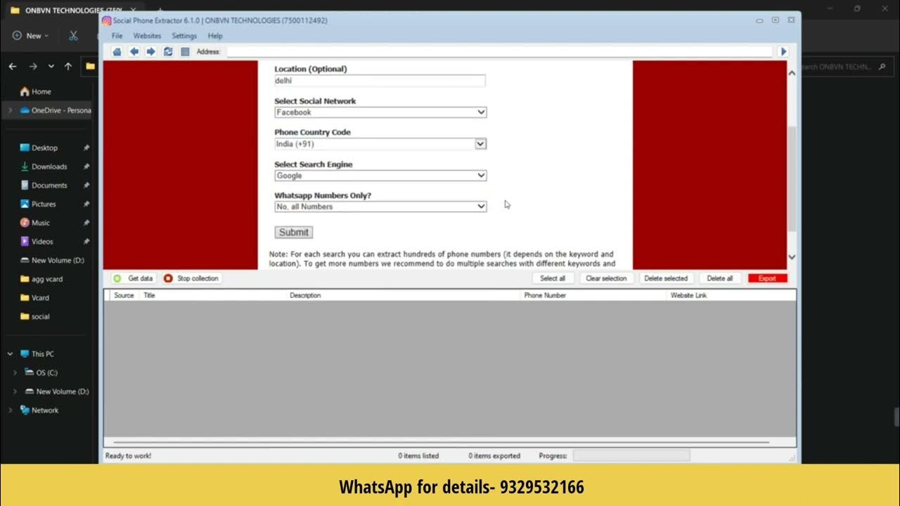 Social phone Extractor, all in one data Extractor - YouTube