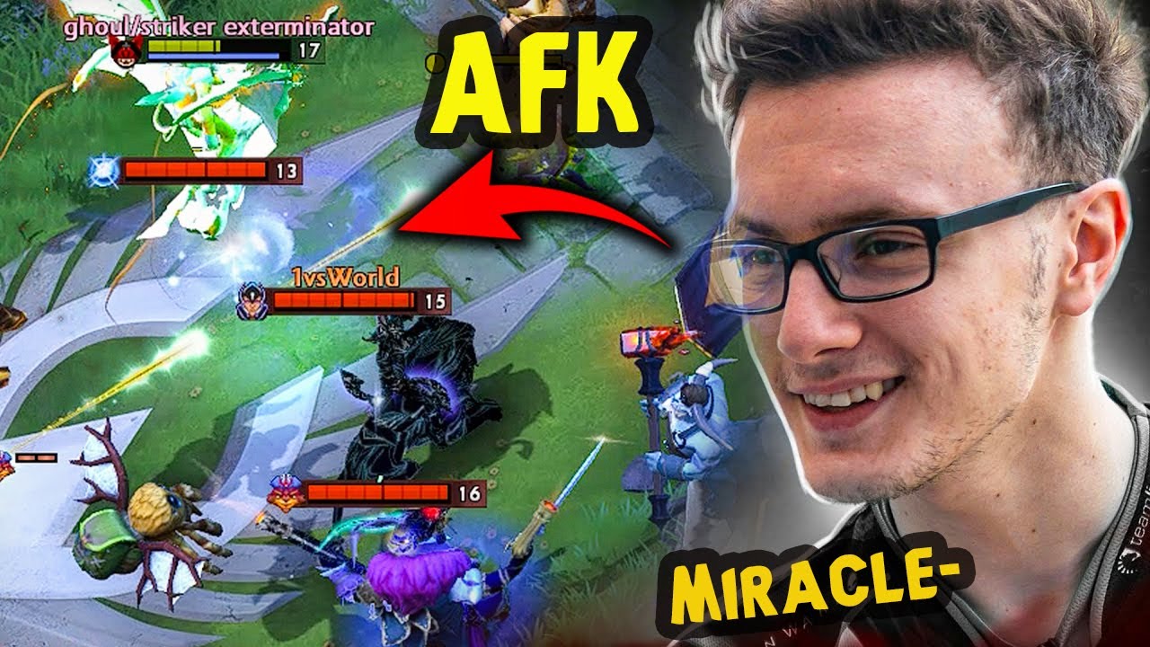 Miracle - AFKing the Enemy Team with INSANE Hero Picks! - YouTube