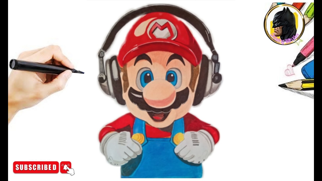 COMO DIBUJAR a Super Mario Bros ! How To Draw super Mario - YouTube