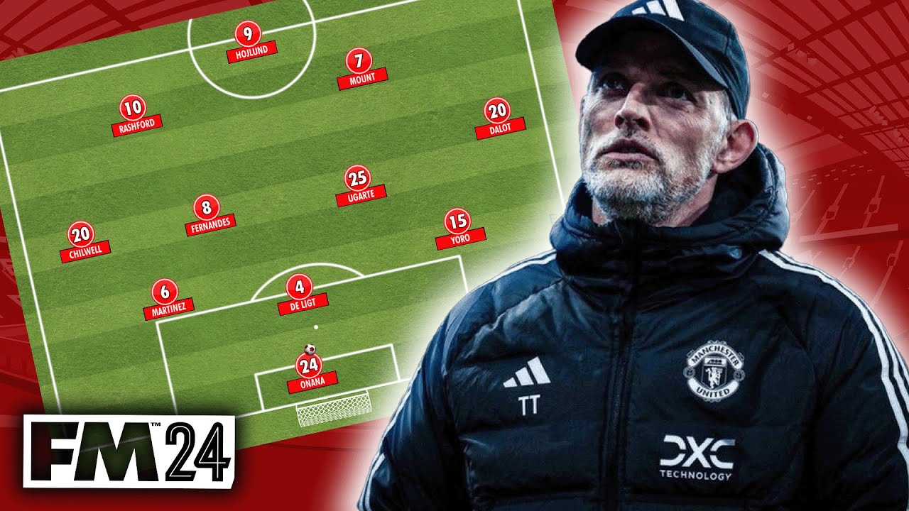 Thomas Tuchel's Manchester United tactic on Football Manager 3-4-3 ...