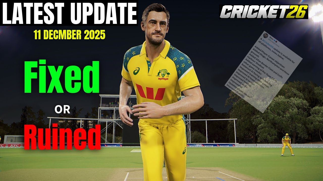 Cricket 26 Latest PATCH UPDATE Analysis – What Really Changed? - YouTube
