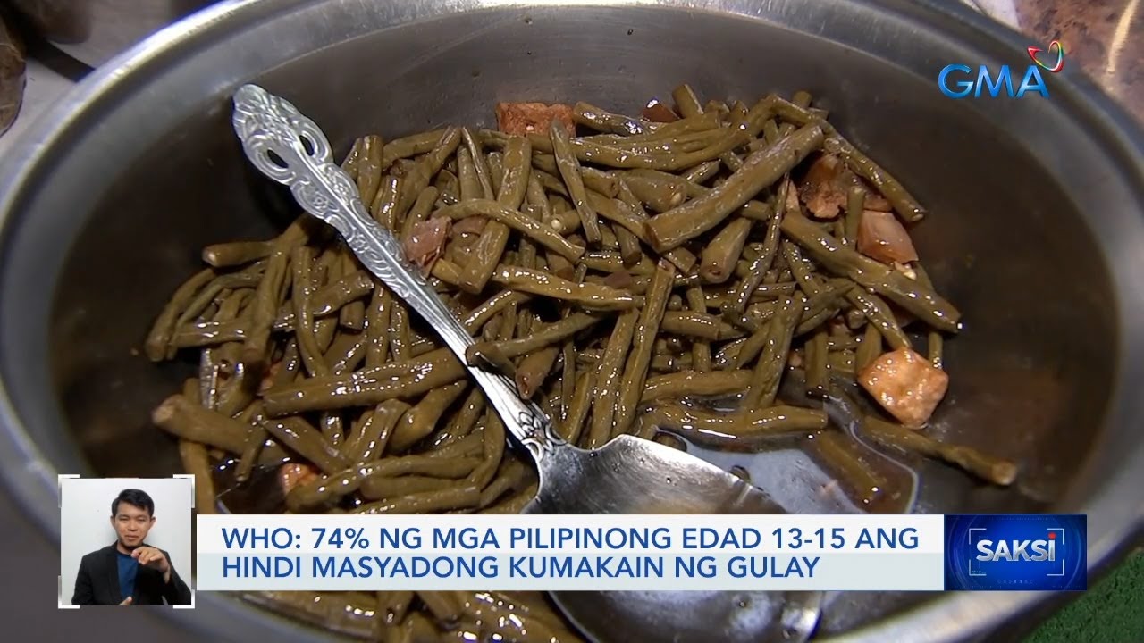 74% ng mga Pilipinong edad 13-15 ang hindi masyadong kumakain ng gulay ...