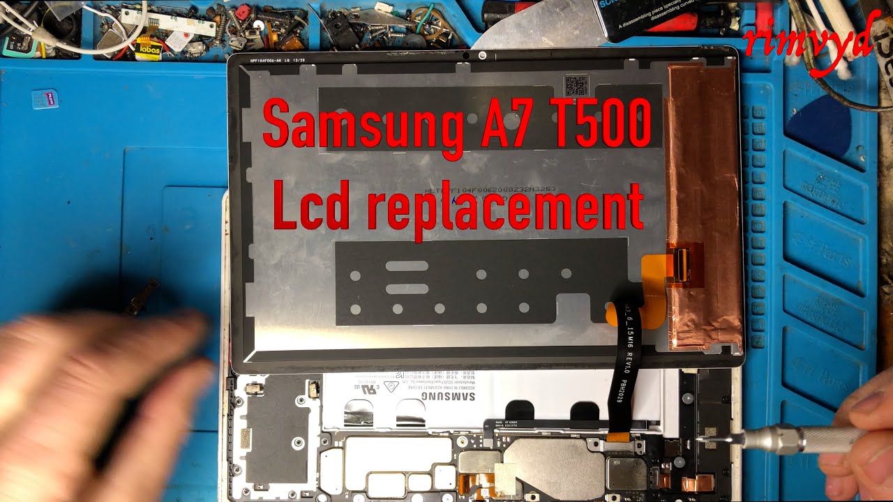 Samsung Tab A7 T500 ,display replacement - YouTube
