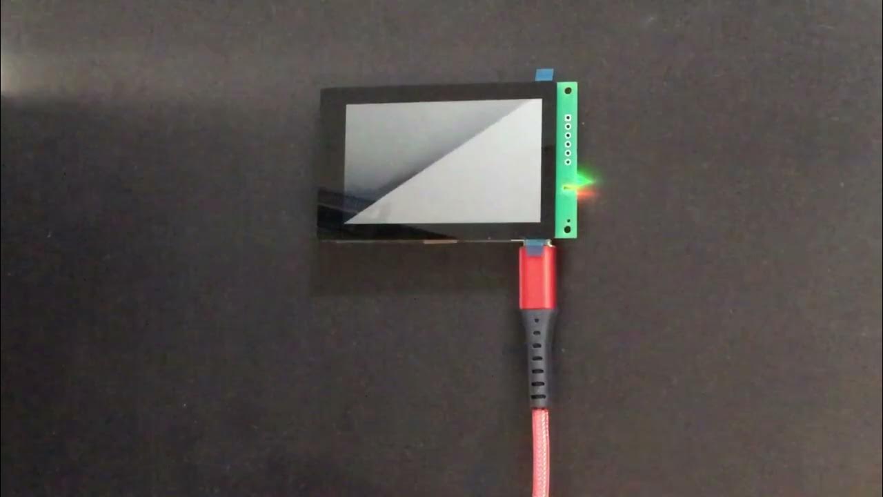 SHARP memory LCD controller - YouTube