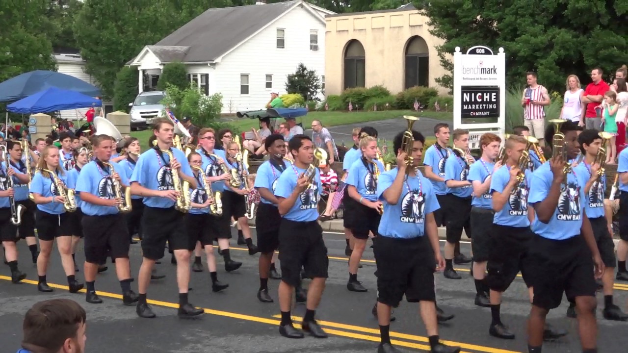C Milton Wright HS Marching Band at 2017 July 4th Bel Air Parade - YouTube