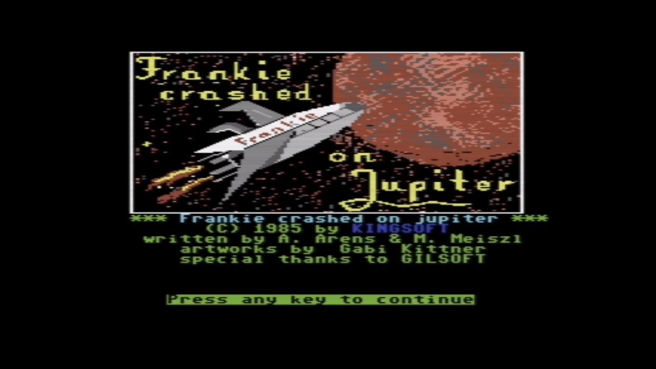 Frankie Crashed on Jupiter Longplay (Commodore 64 Game) - YouTube