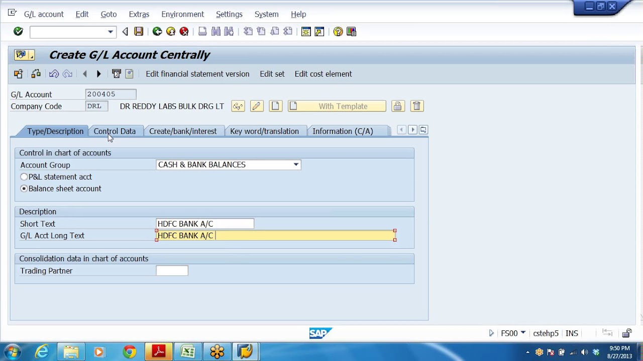 Part 3 SAP FICO Master GL FS00 GL Accounts Posting FB50 part-3-sap-fico-master-gl-fs00-gl-accounts-posting-fb50