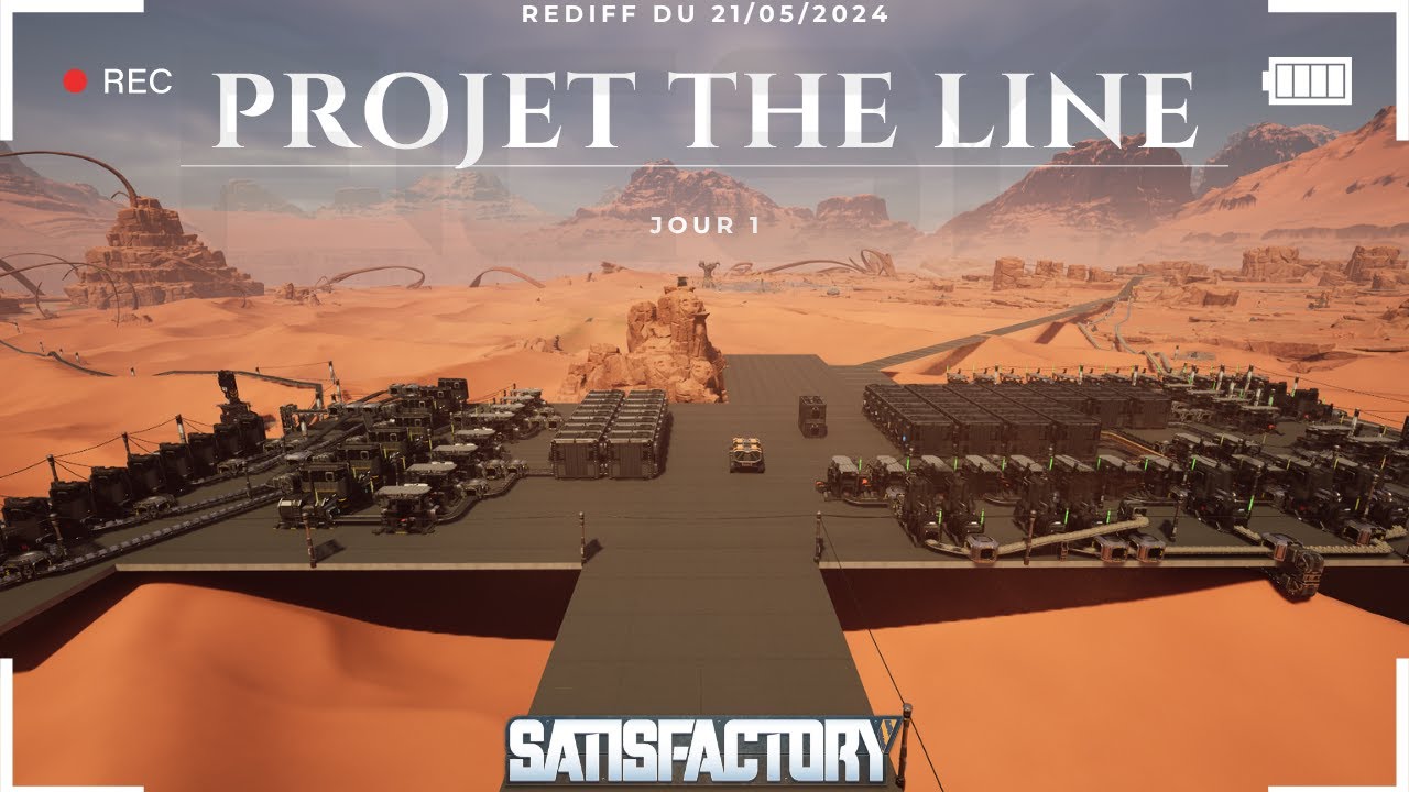 Map défi : The Line Jour 1 - YouTube