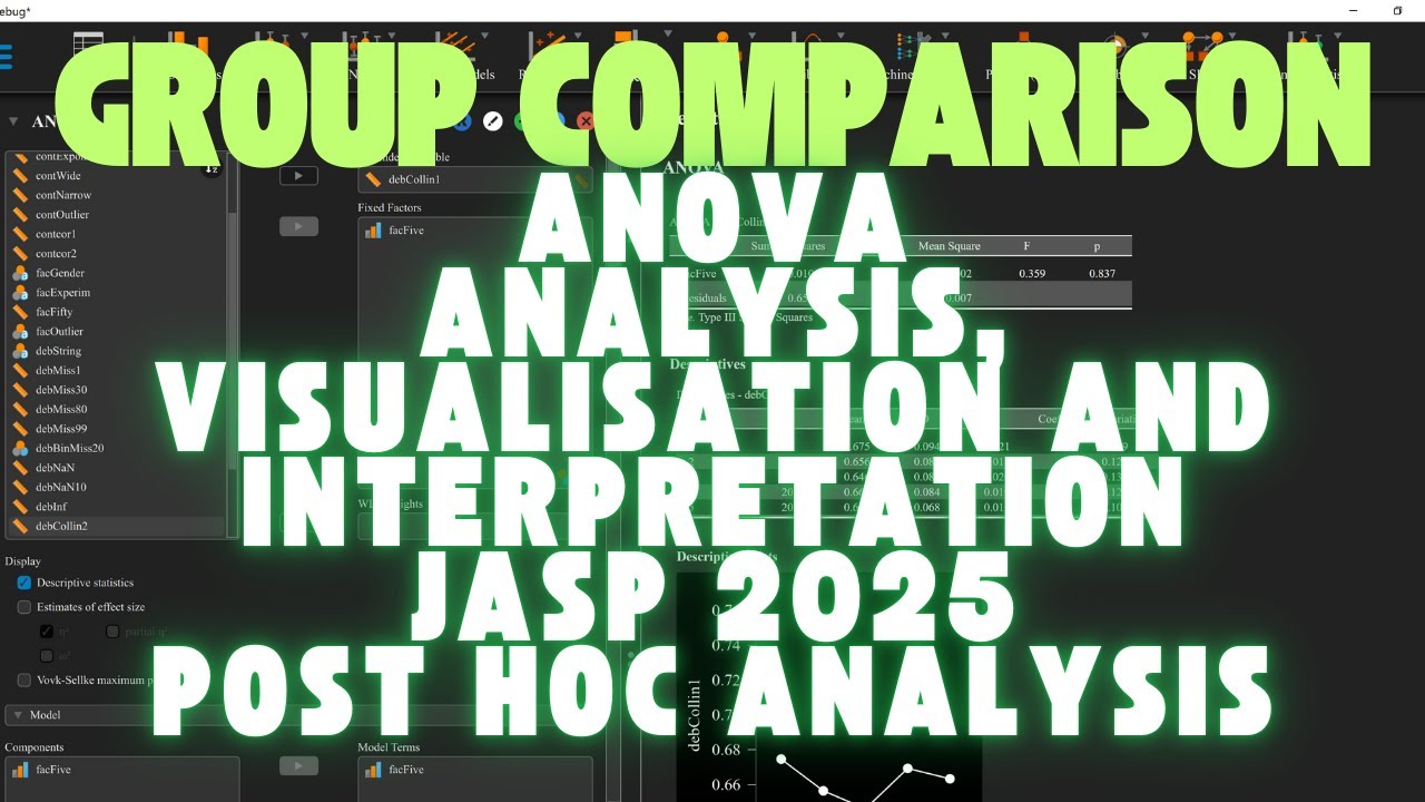 ANOVA on JASP 2025 - YouTube