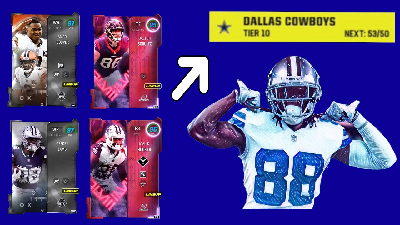 The Greatest 50/50 Dallas Cowboys Theme Team Update! Madden 24 Ultimate ...