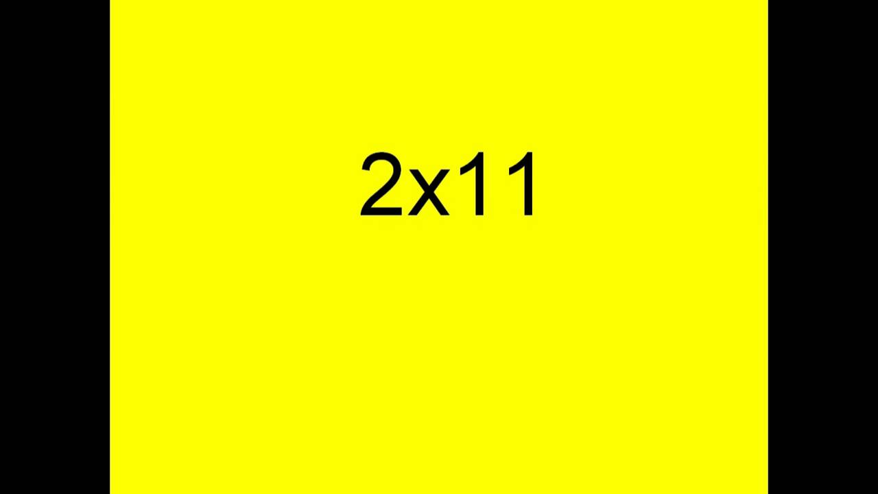 Twos Multiplication Video Flashcards YouTube Twos Multiplication Video Flashcards YouTube