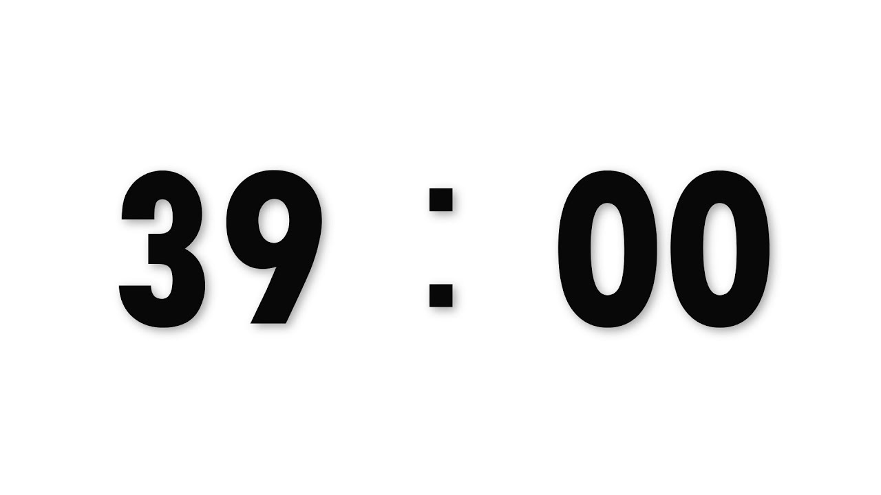 39 Minute countdown timer - Lofi Music | นับเวลาถอยหลัง 39 นาที - YouTube
