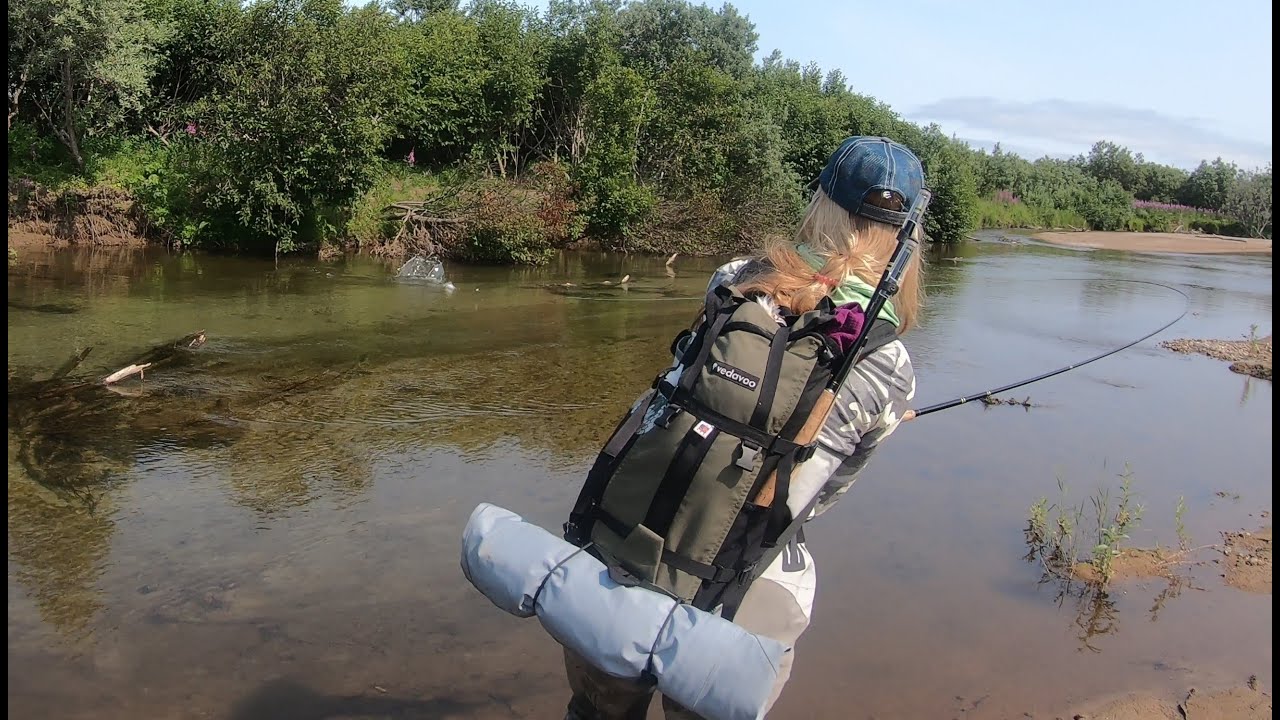 Modified Tenkara Cast and Hook Up - YouTube