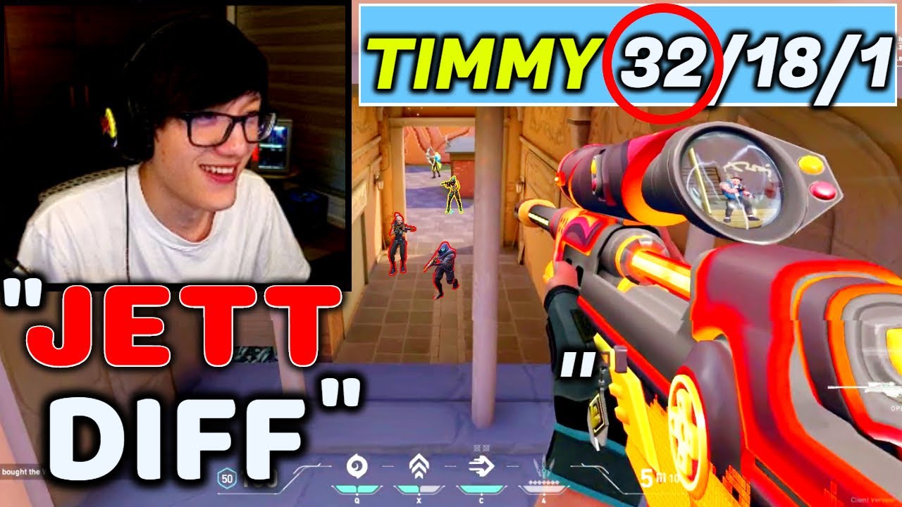 100T Timmy Tried his Best and Carry his Team with Jett & Drops 32 Bombs ...