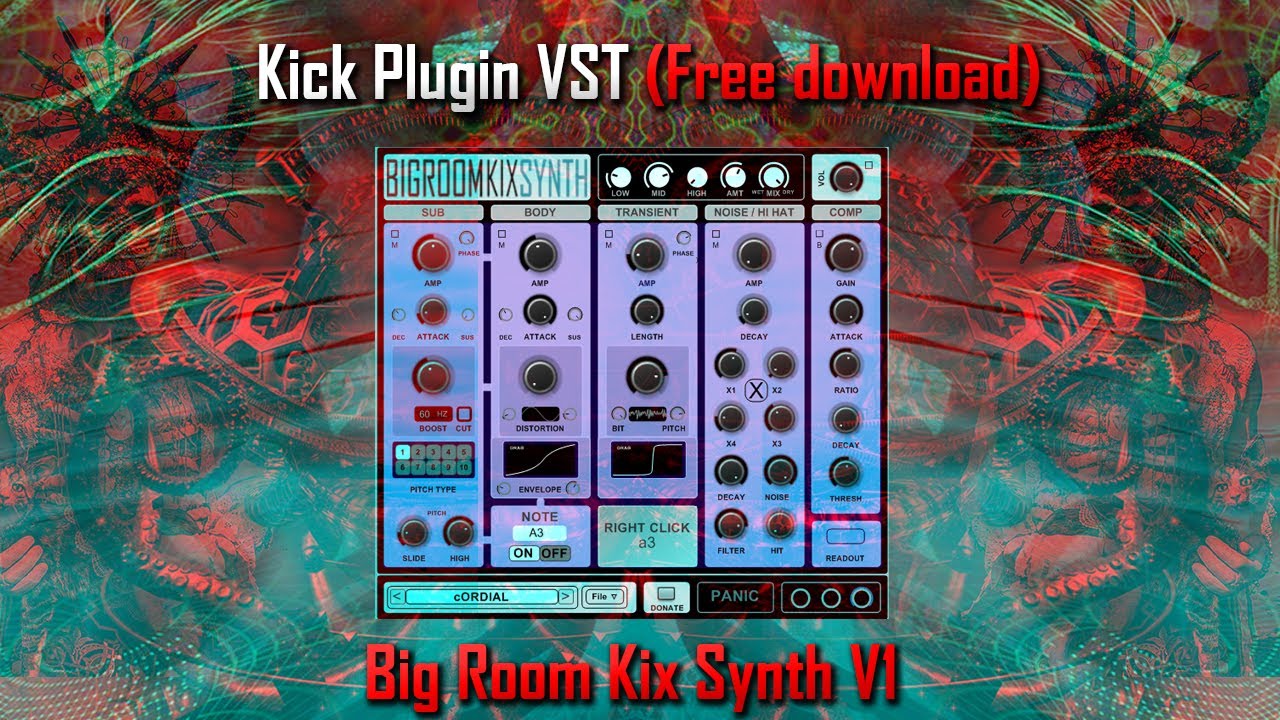 Kick Plugin VST - Big Room Kix Synth V1-1 (Free Download) - YouTube