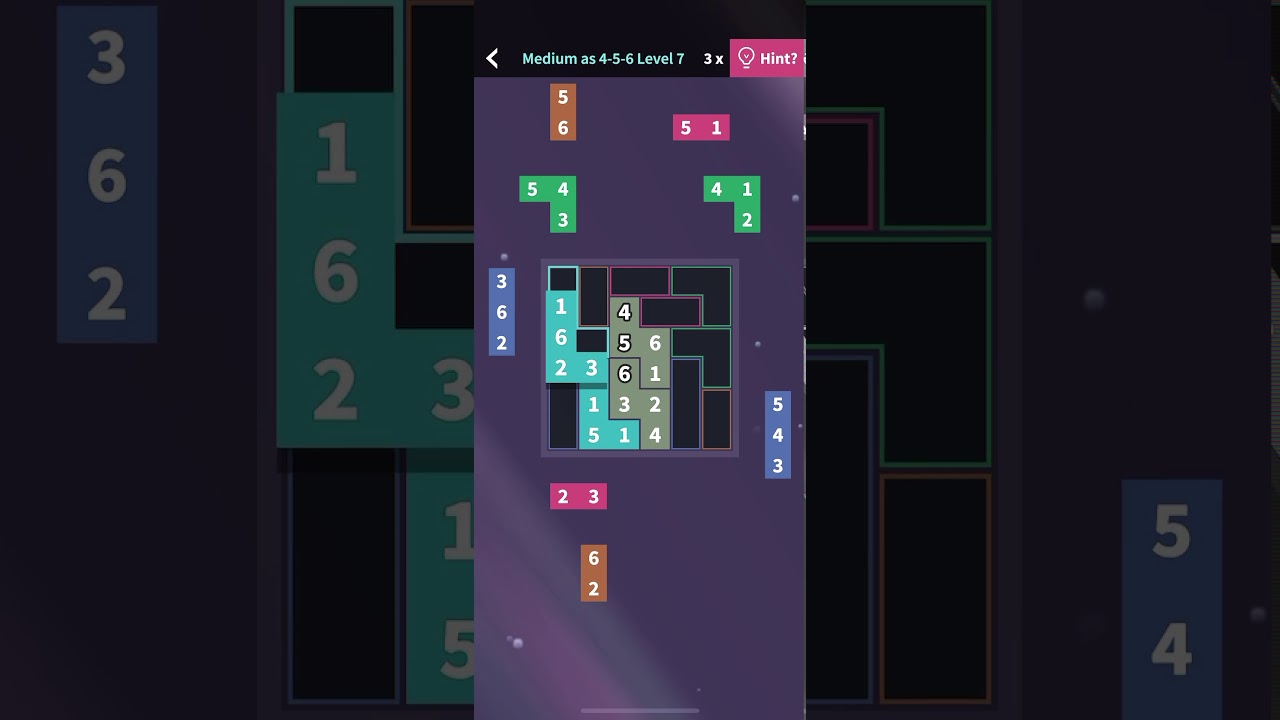 Flow Fit: Sudoku Medium as 4-5-6 Level 7 - YouTube