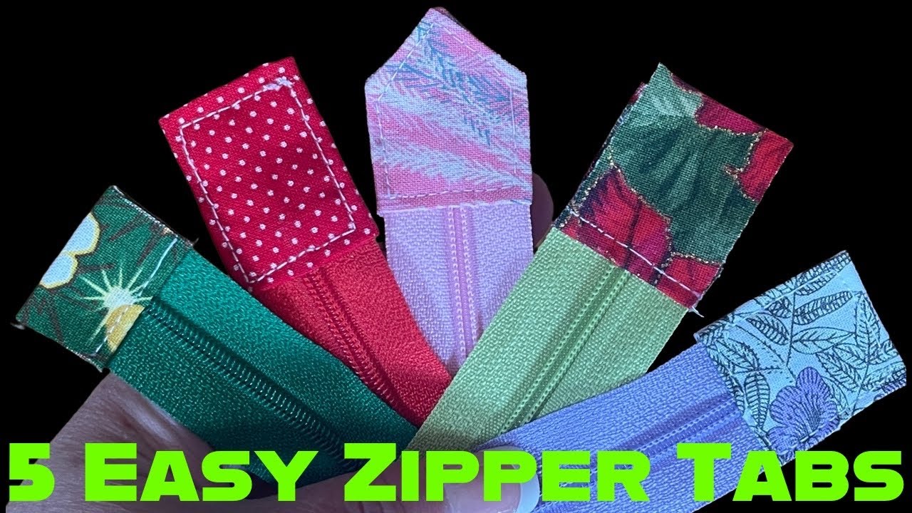5 Basic Tips To Sew Zipper Tabs/How To Sew Perfect Zipper Tabs/Zipper ...