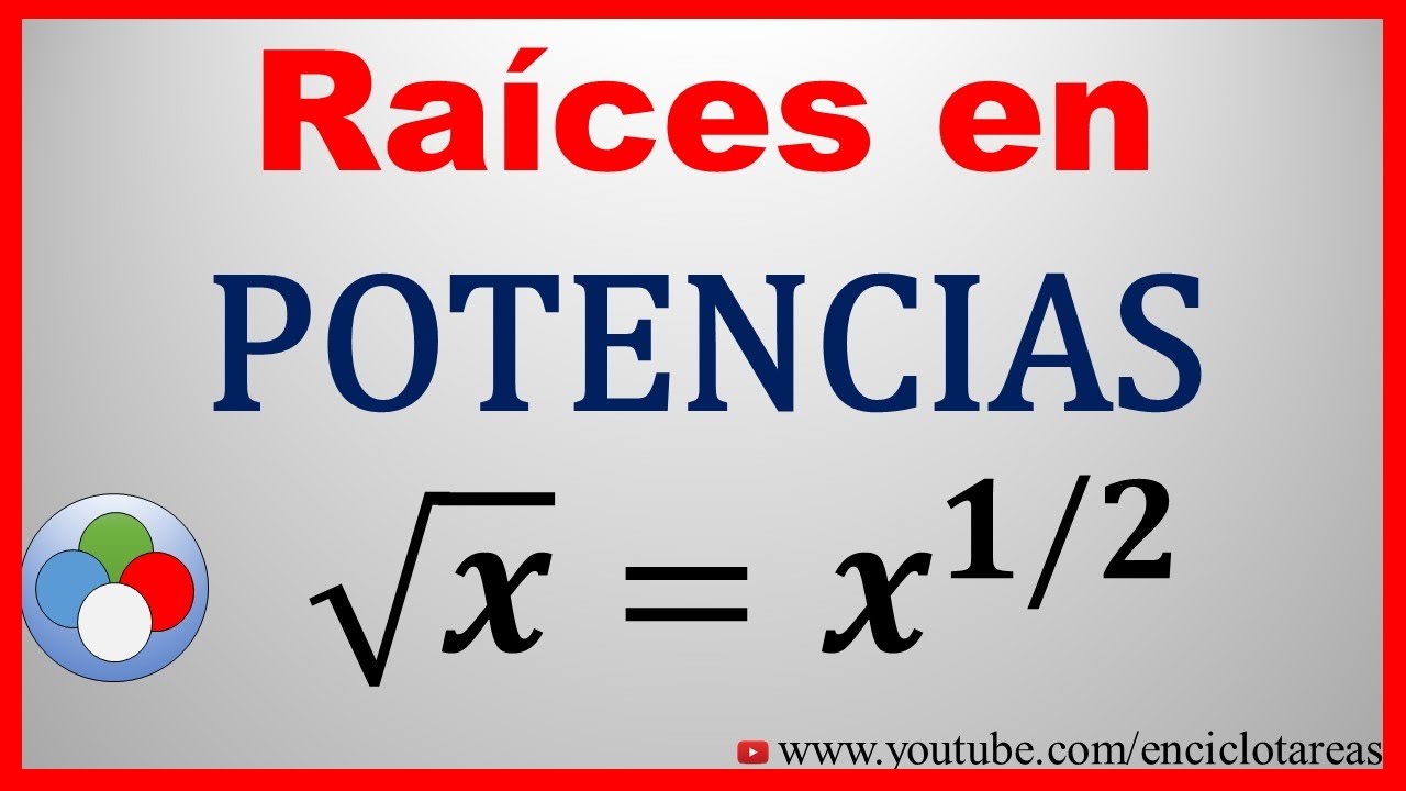 Transformar una Raíz en Potencias - YouTube