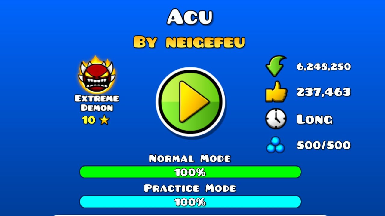 Acu 100% (first mobile extreme) - YouTube