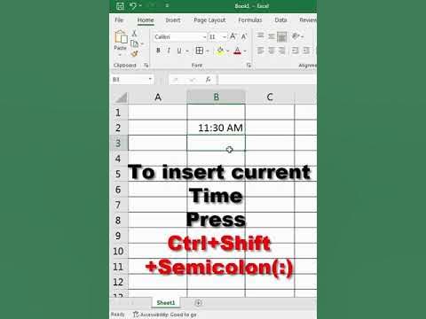 How to insert Time and Date in MS Excel with shortcut | #msexcel #excelshortcuts #officeskills ...