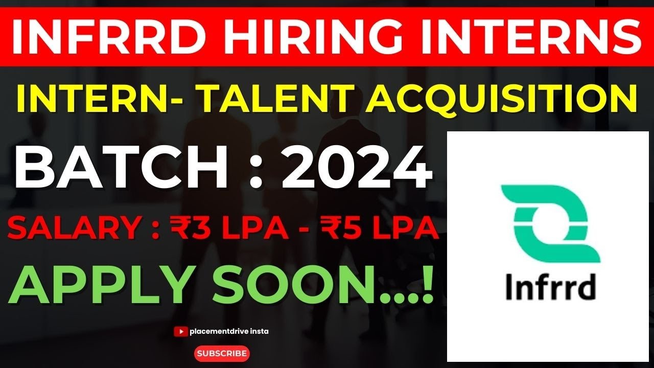 Exciting HR Internship for Freshers 2025 | Talent Acquisition Roles in Bangalore, India - YouTube