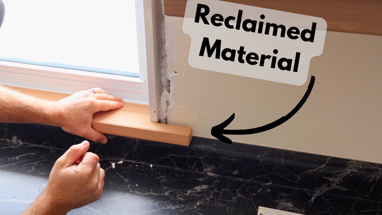 Building A Window Sill, Custom Wooden Trim - YouTube