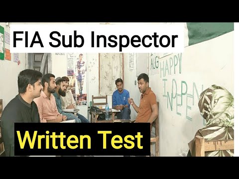FIA Sub Inspector Written Test Syllabus | Sir Waqar Waheed | FIA Test ...