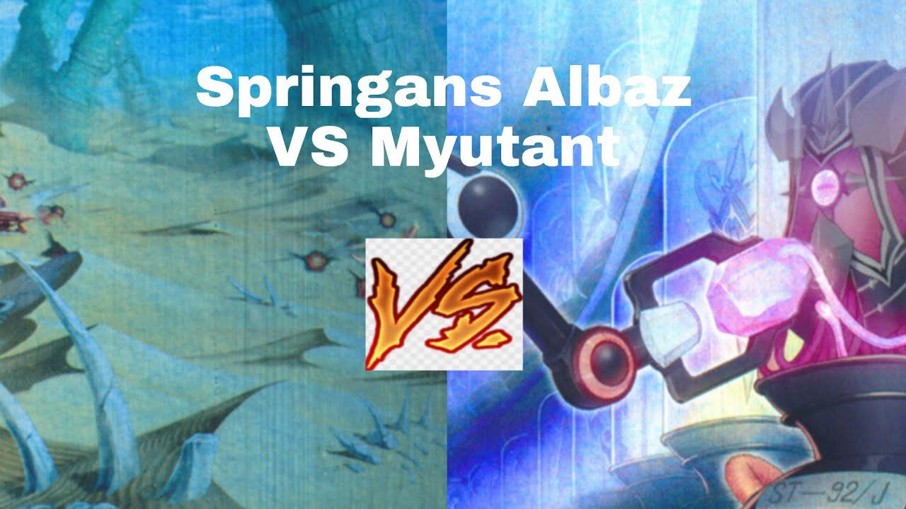 Springans Albaz vs Myutant Live Duel (Yu-Gi-Oh) Game 1 - YouTube