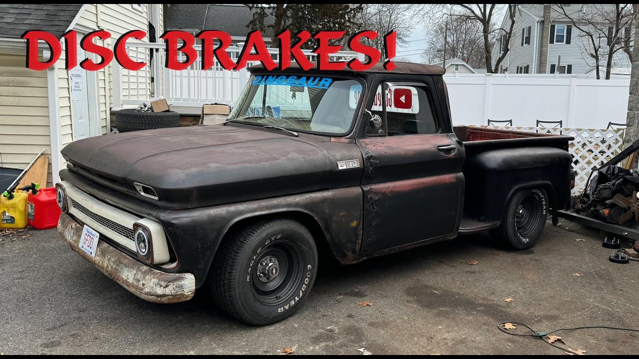 1965 C10 5 LUG DISC BRAKE SWAP - YouTube
