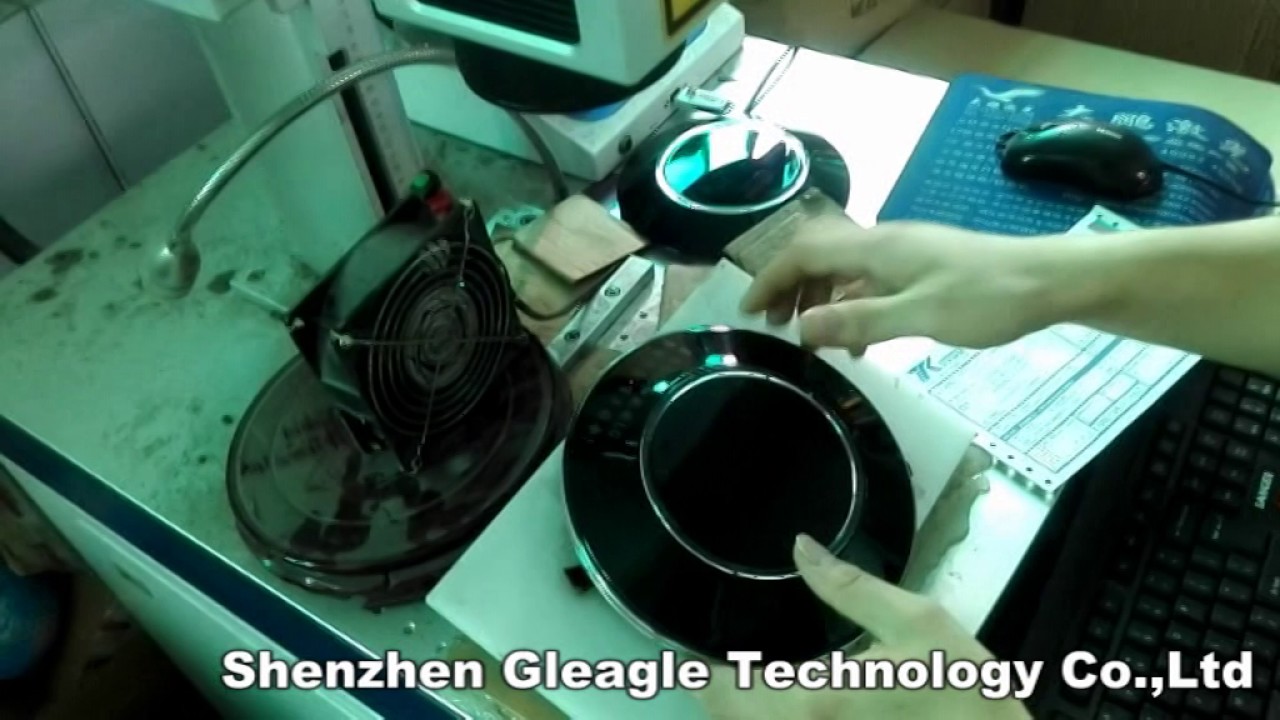 Laser Engraving process for magnetic levitation dispaly - YouTube