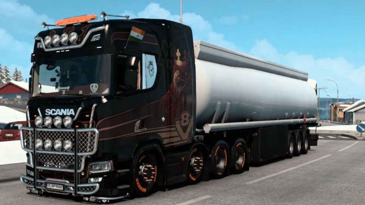 SCANIA V8 | North to South ICELAND ️| 21-Ton Tanker | Ísafjörður ...