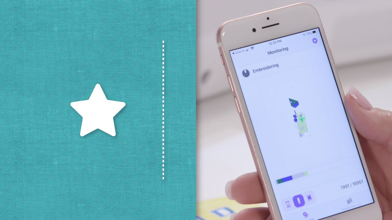 App mobile Brother - My Design Snap e My Stitch Monitor - YouTube