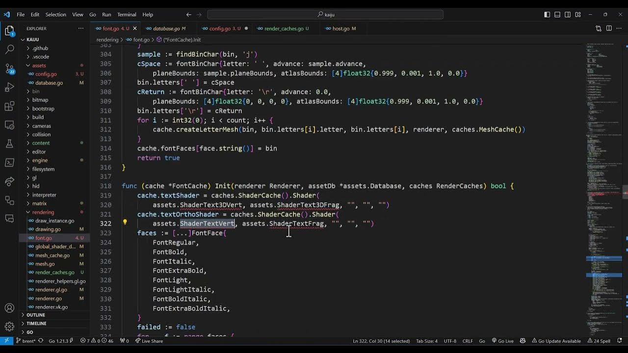Kaiju Engine (issue #58) - Setup MSDF font rendering - YouTube