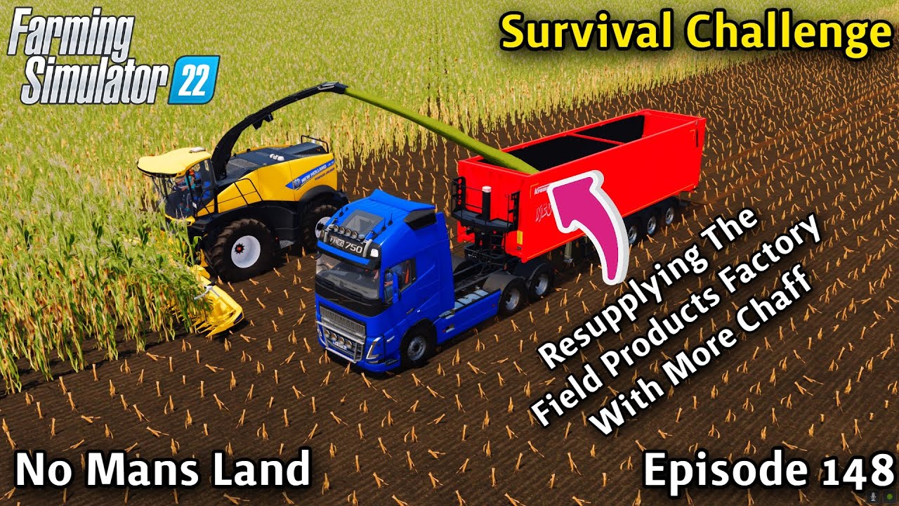 FS22 Survival Challenge On No Mans Land Hard Mode Ep 148 RESUPPLYING ...
