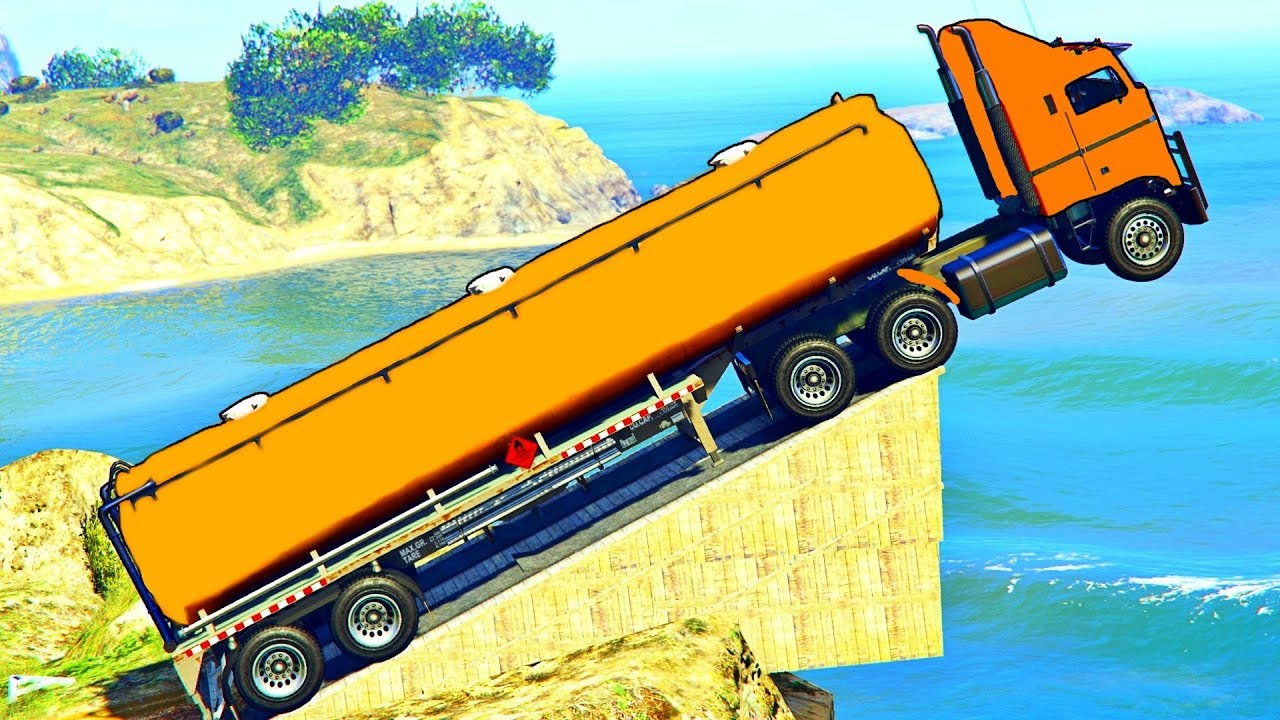 LEARN COLOR with TRUCK JUMP in Cartoon for Kids and Children Nursery ...