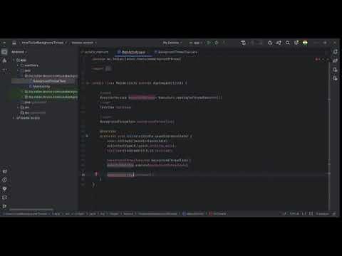 How To use Background Thread in android java, Executor Service, Thread, Java Programming - YouTube