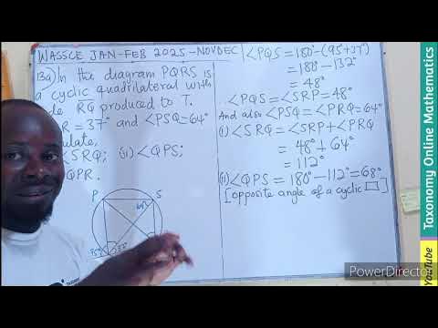 WAEC Core Maths (Private): Circle Theorems (Angles in the same Segment) - (Feb 2025) | Episode ...