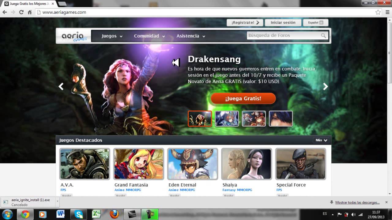 COMO DESCARGAR EL AERIA IGNITE Y SUS JUEGOS - YouTube