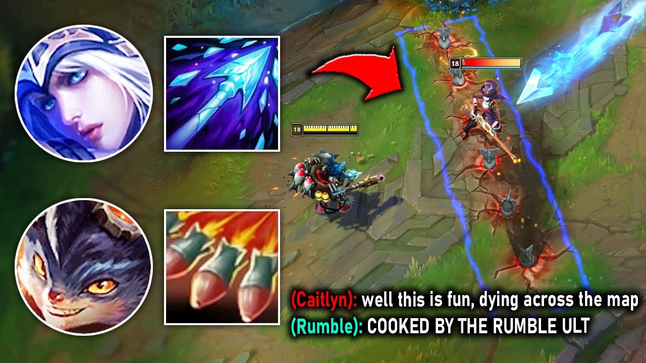 We COOKED the enemies in Rumble ult with full duration Ashe ult (They ...