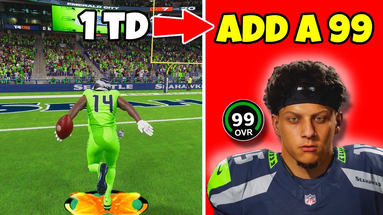 Score A Touchdown = Add A 99 Overall To Seahawks - YouTube