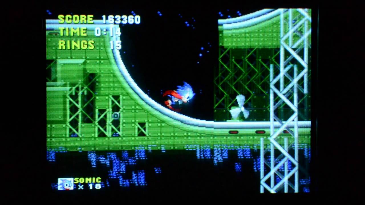 Sonic the Hedgehog (Sega Megadrive / Genesis) on CRT- Real hardware ...