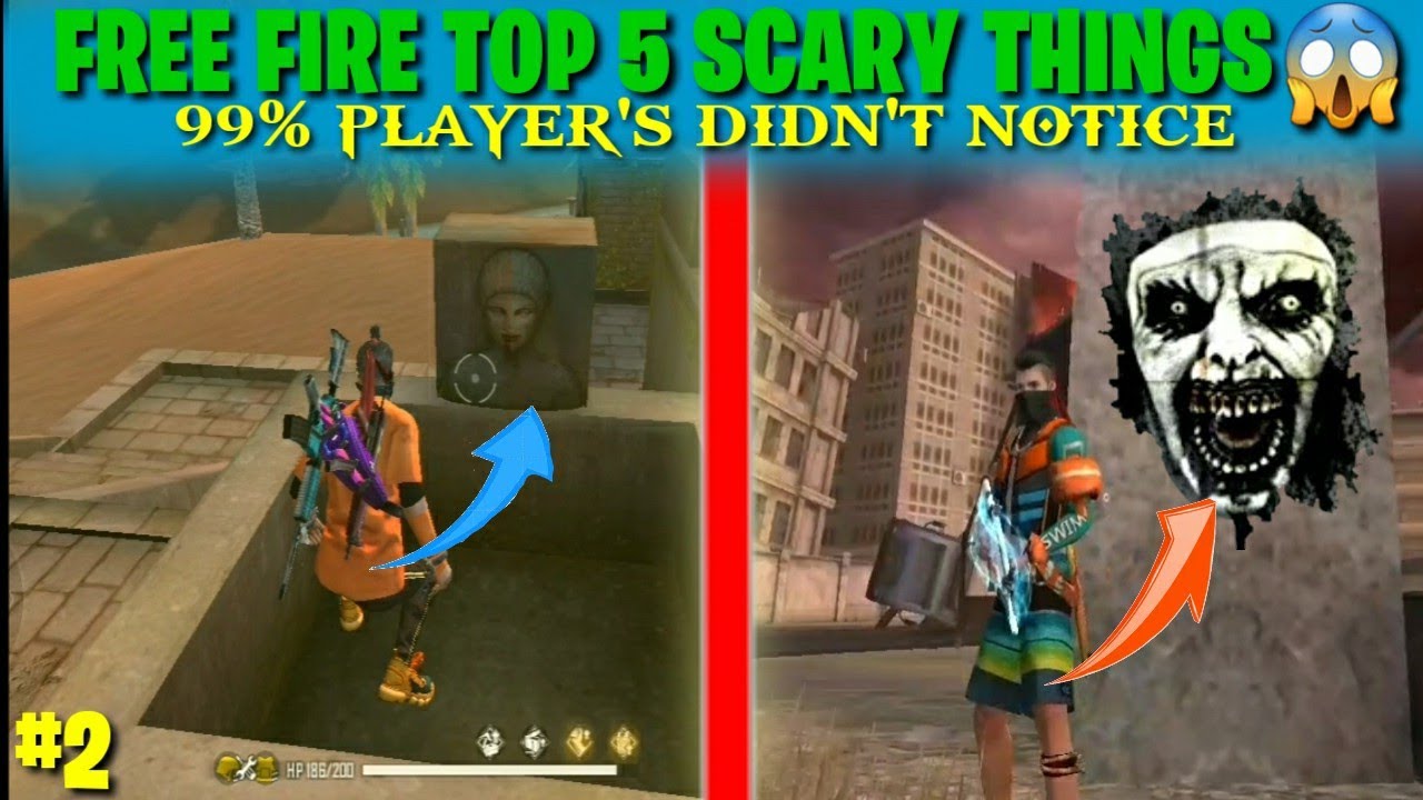 FREE FIRE SCARY THINGS TOP 5 WHICH PLAYER RARELY NOTICE ! ll 5 FACTS ll ...