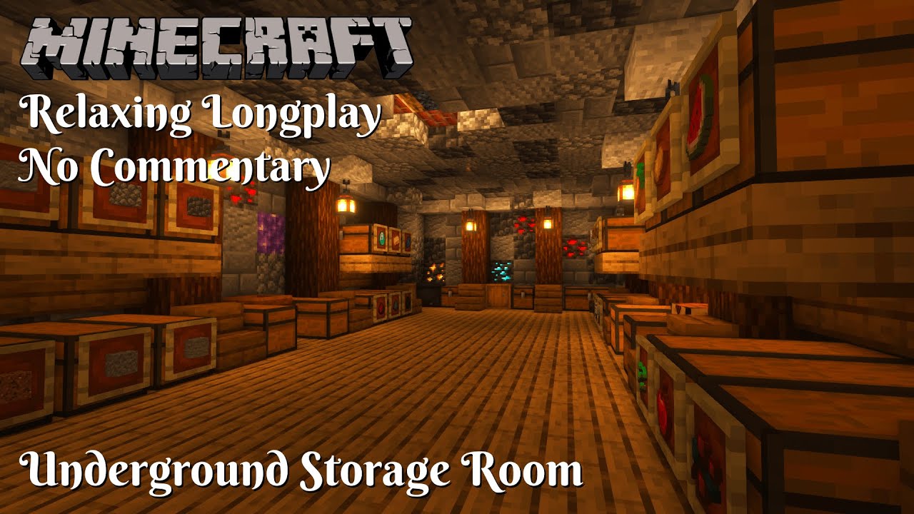 Underground Storage Room Relaxing Minecraft Longplay [No Commentary ...