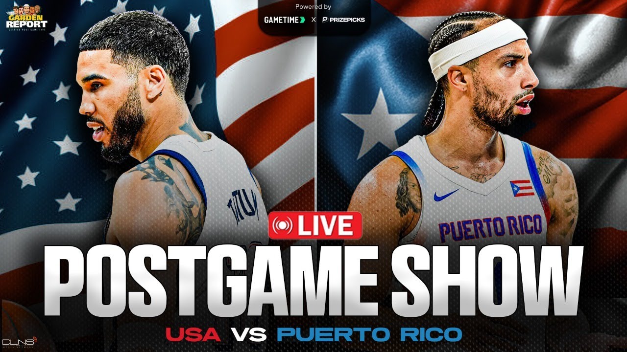 LIVE: Team USA vs. Puerto Rico Olympics Postgame Show | Garden Report ...